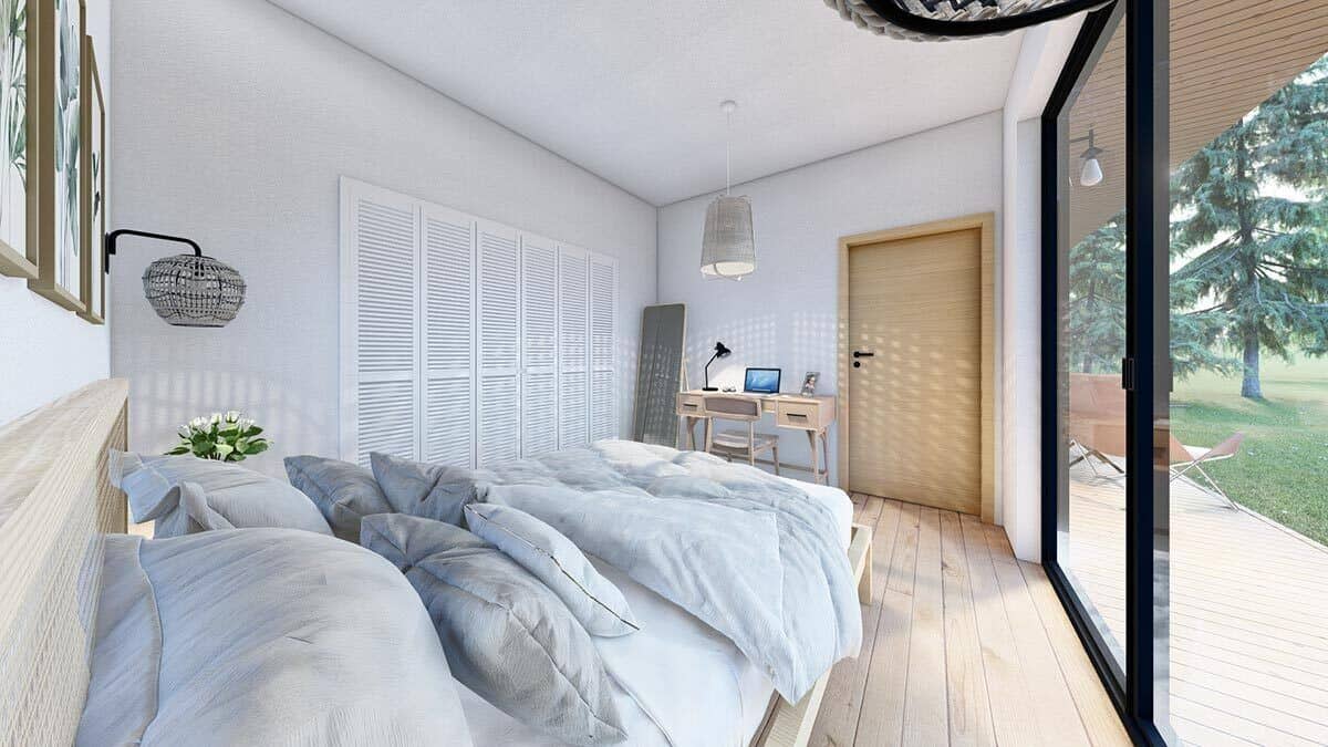 Modern 1-Bedroom Single-Story Tiny Home with Open Living Space and an ...