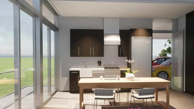 Contemporary Style 1-Bedroom Single-Story Home with Open Concept Design ...
