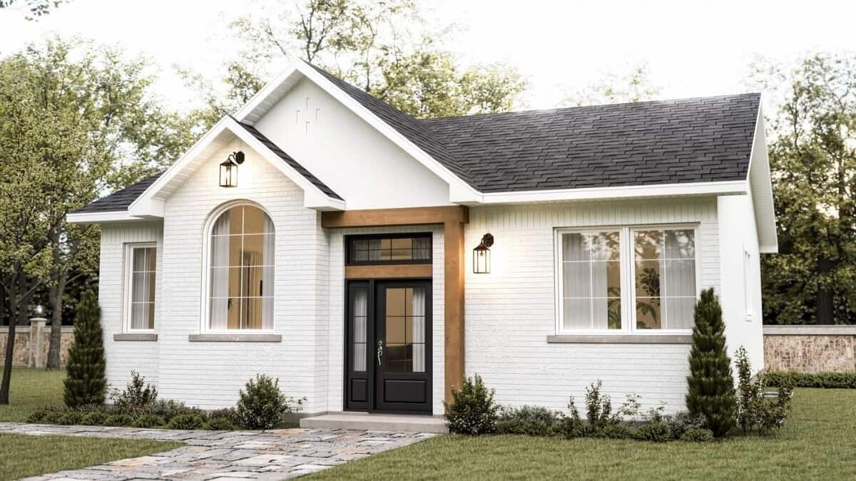 Single-Story Traditional Style 4-Bedroom Home with Open Living Space ...