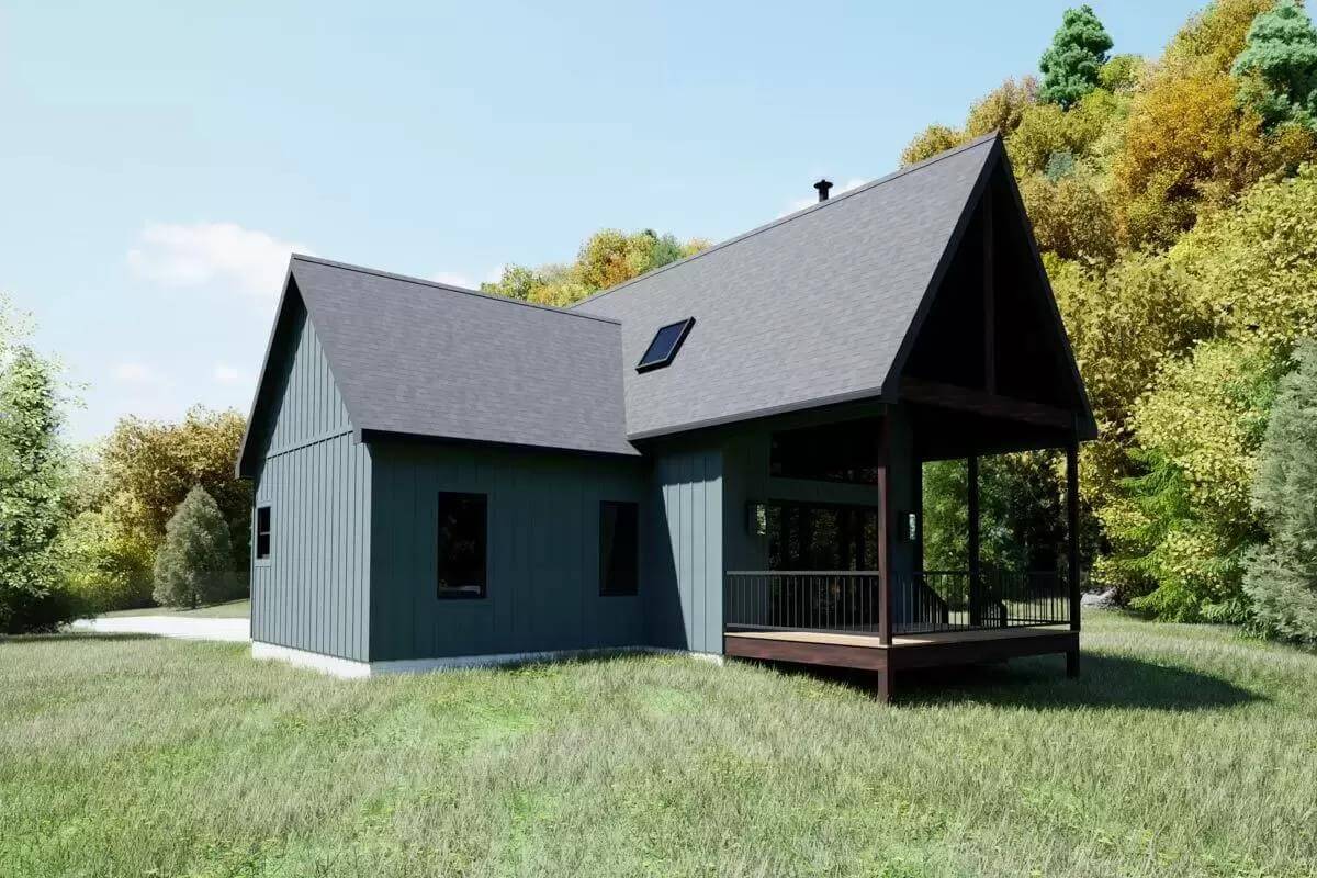 1-Bedroom Country Cottage with Open Living Area and Loft (Floor Plan ...