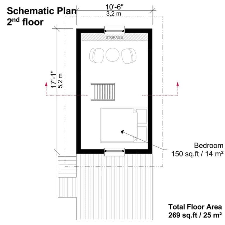 Step Inside this “Tiny” 269 Sq. Ft. Rustic Cabin with Sleeping Loft ...