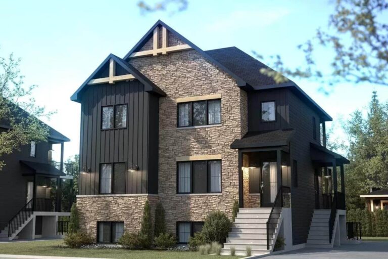 Traditional Style Triplex with 3 Full Floor 2-Bed Units and Open ...