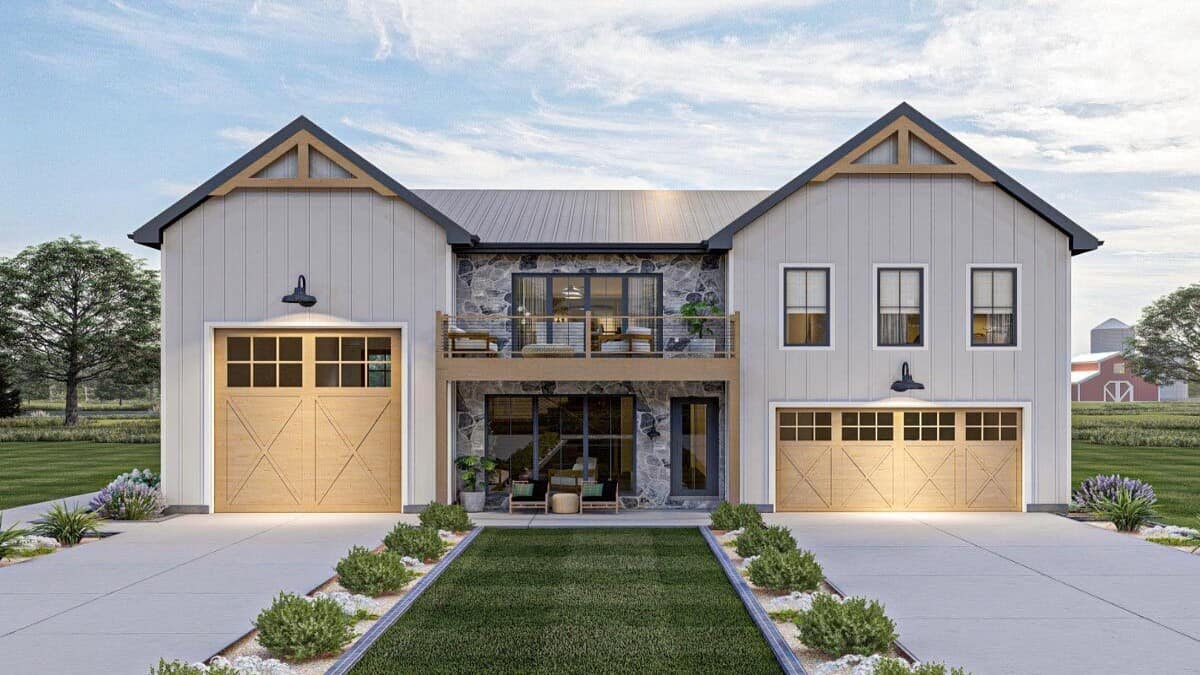 Explore This Modern 1,870 Sq. Ft. Rustic Barn-Style 2-Bedroom Home with ...